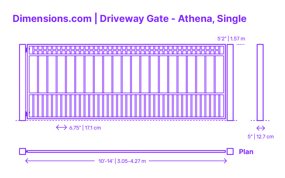Gates Dimensions Drawings Dimensions
