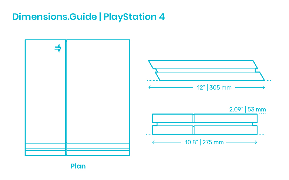 PlayStation Dimensions Drawings 60 OFF